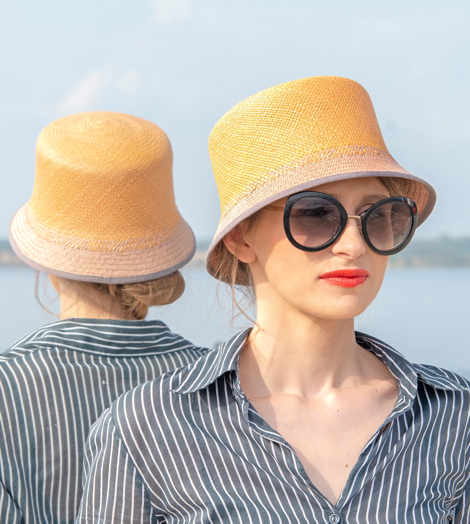 Ladies' Straw Hat in Brisa Weave With Narrow Brim in the Elegant Summer ...