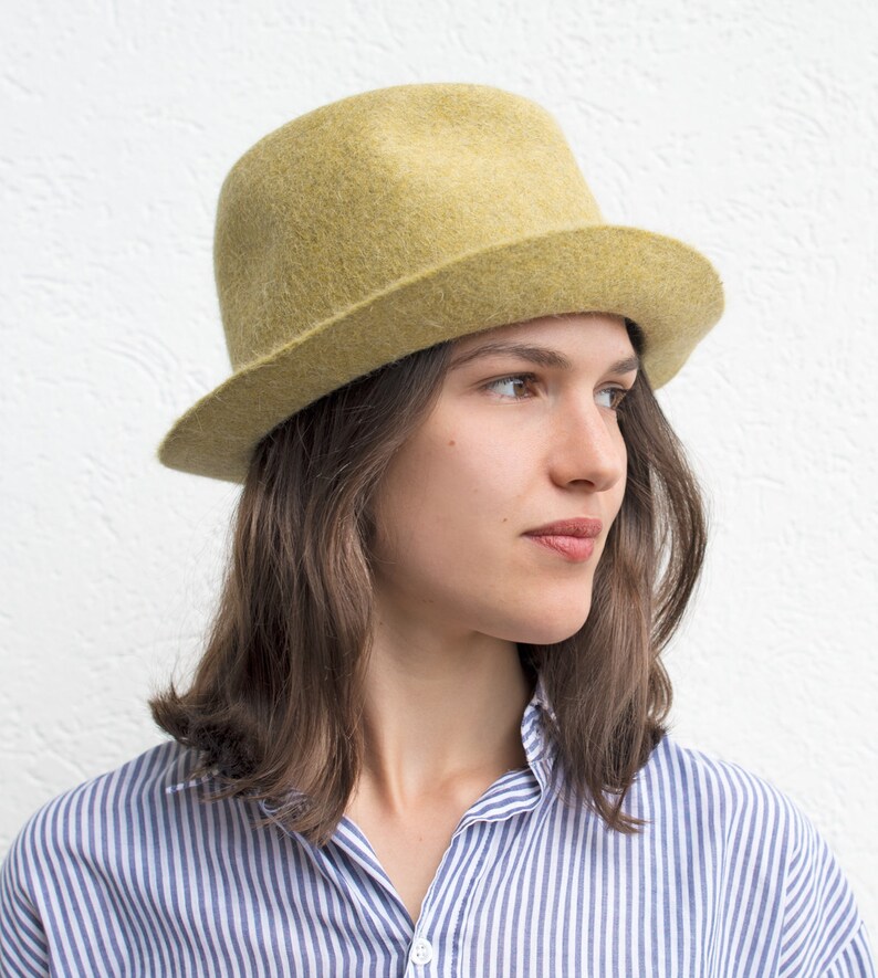 Light Crumple Hat Made of Fine Graver Hair in a Rustic Look, Puristic ...