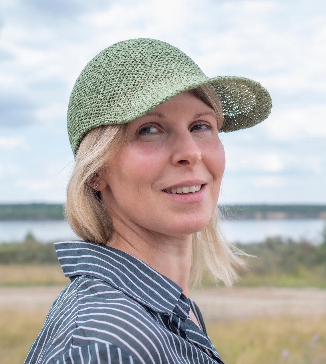 Light Sporty Summer Cap With Peak for Her/him in Elegant Design ...