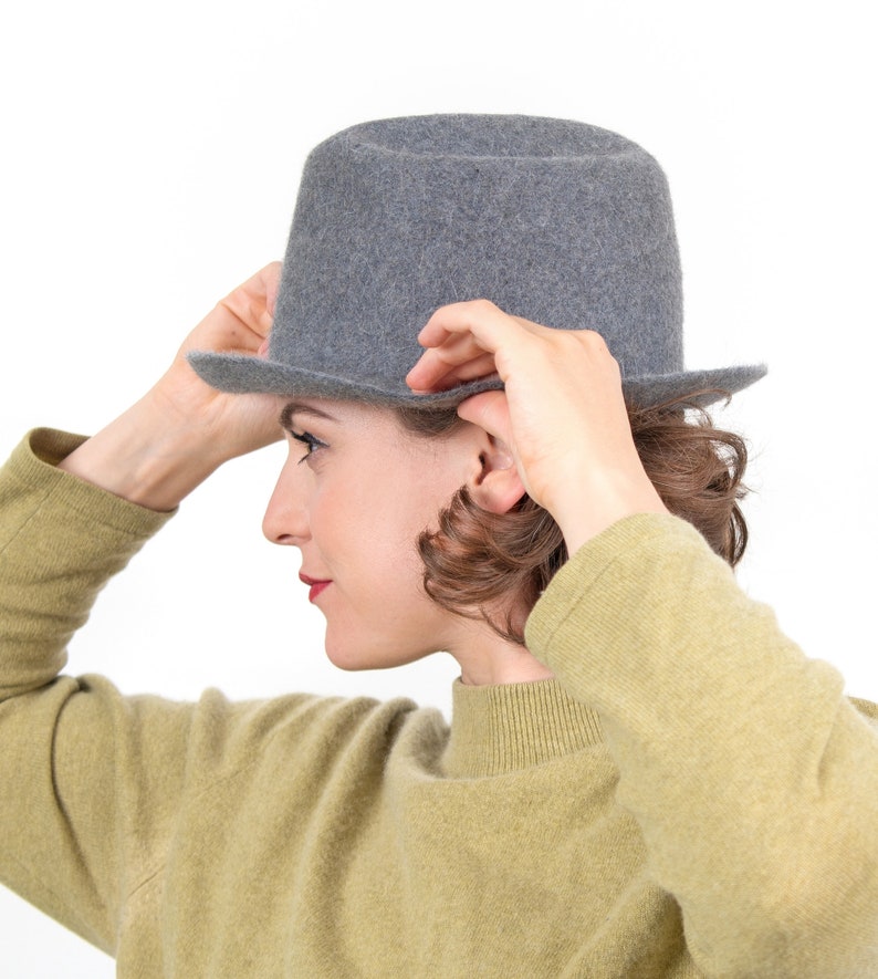 Light Crumple Hat Made of Fine Graver Hair in a Rustic Look, Puristic ...