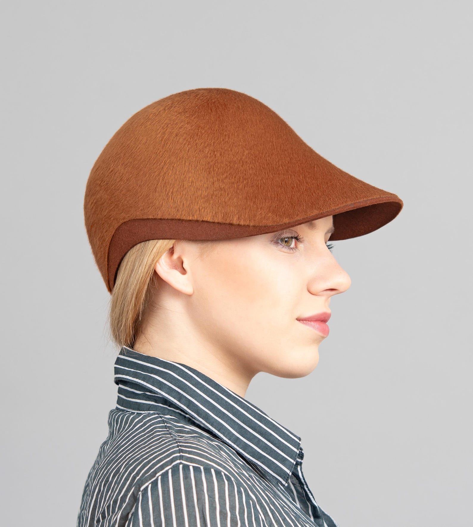 Sporty, Elegant Cap Made From Fine Fur Felt in a Purist Design With Hat ...