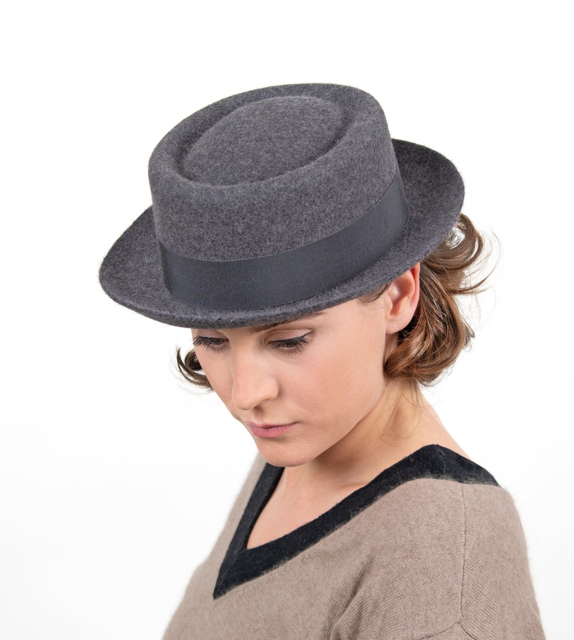 Handmade Hat Made of Strong yet Light Fur Felt in the Classic "pork Pie ...