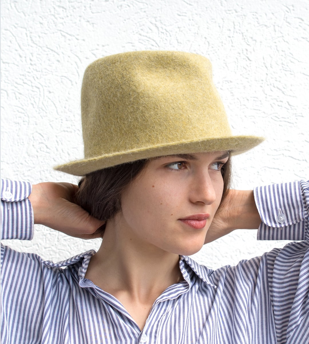 Light Crumple Hat Made of Fine Graver Hair in a Rustic Look, Puristic ...