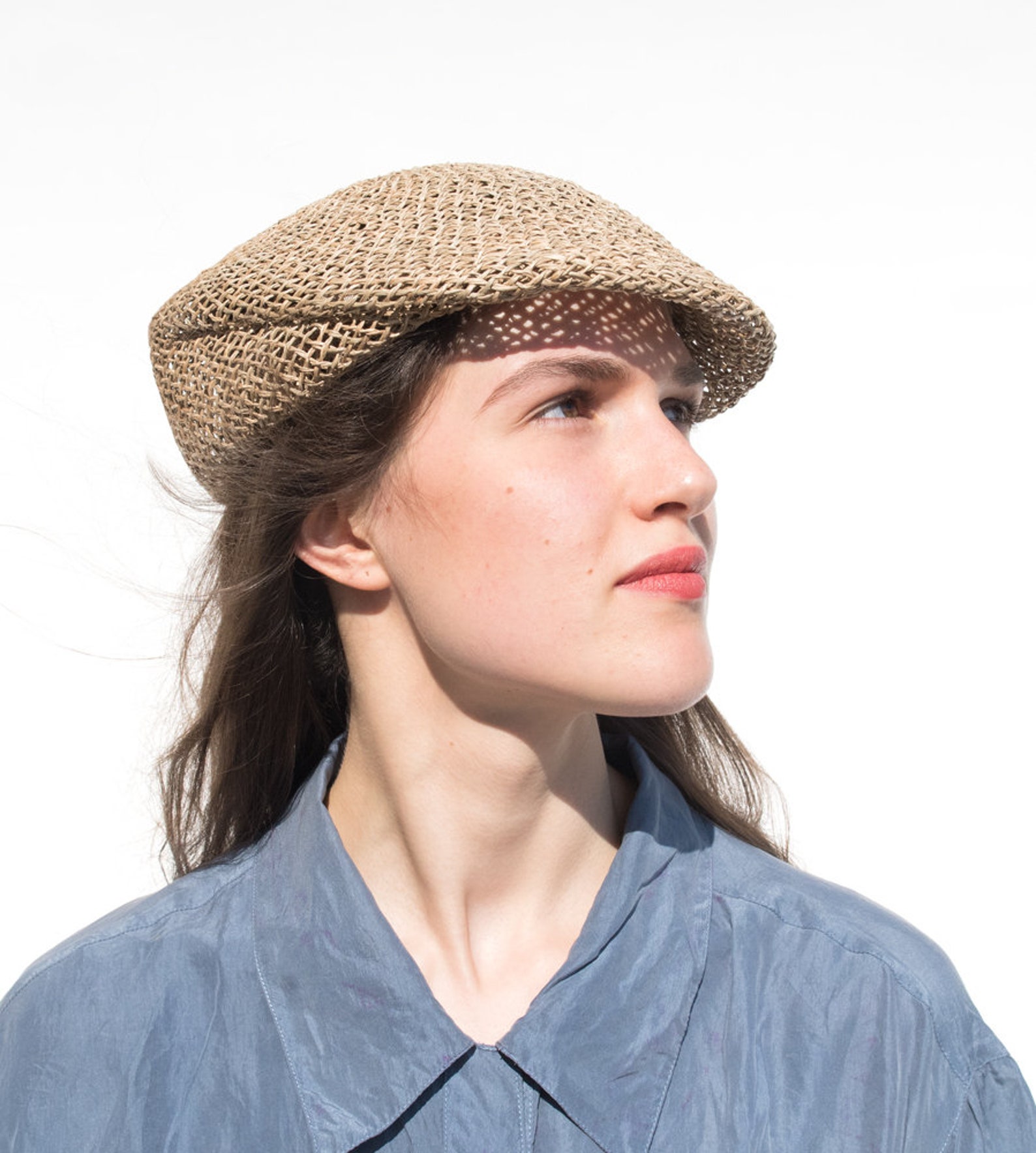 Light Sliding Cap Sea Grass Hat Natural Fibres Puristic - Etsy UK