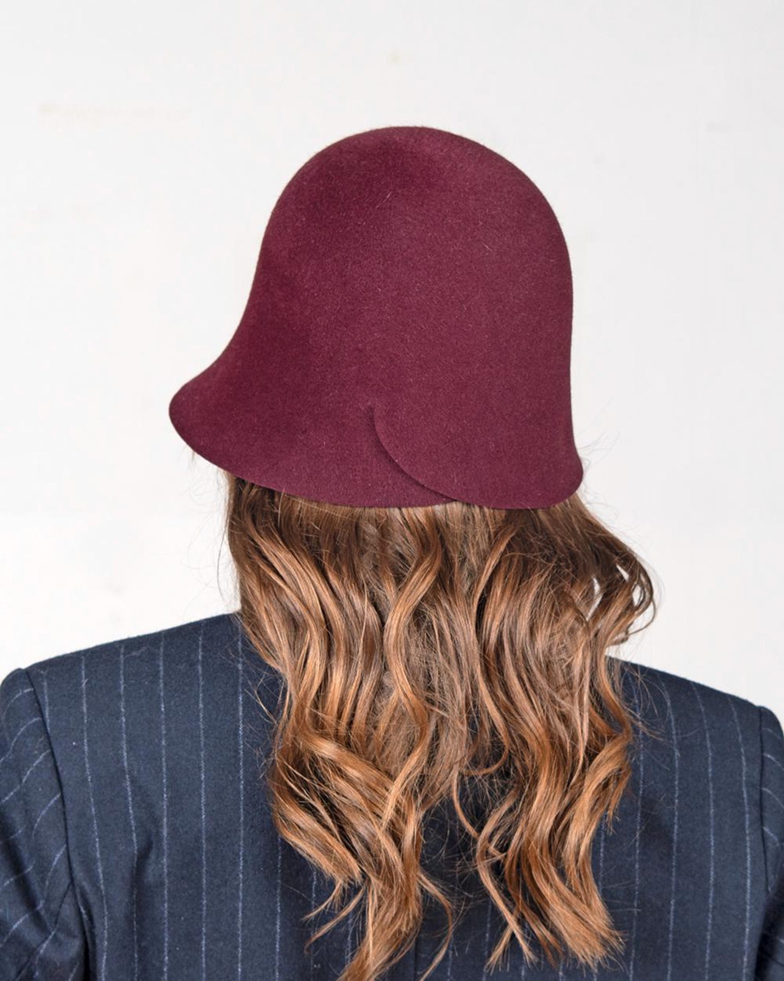 Puristic Cloche With a Short, Straight Brim in the Elegant Colour ...