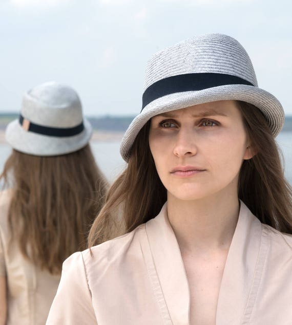 Ladies women Hat Elegant Stylish Exclusive Summer Straw Hat Millinery Handmade Romantic 20 s Handcrafted Fashion Trend Helen Etsy
