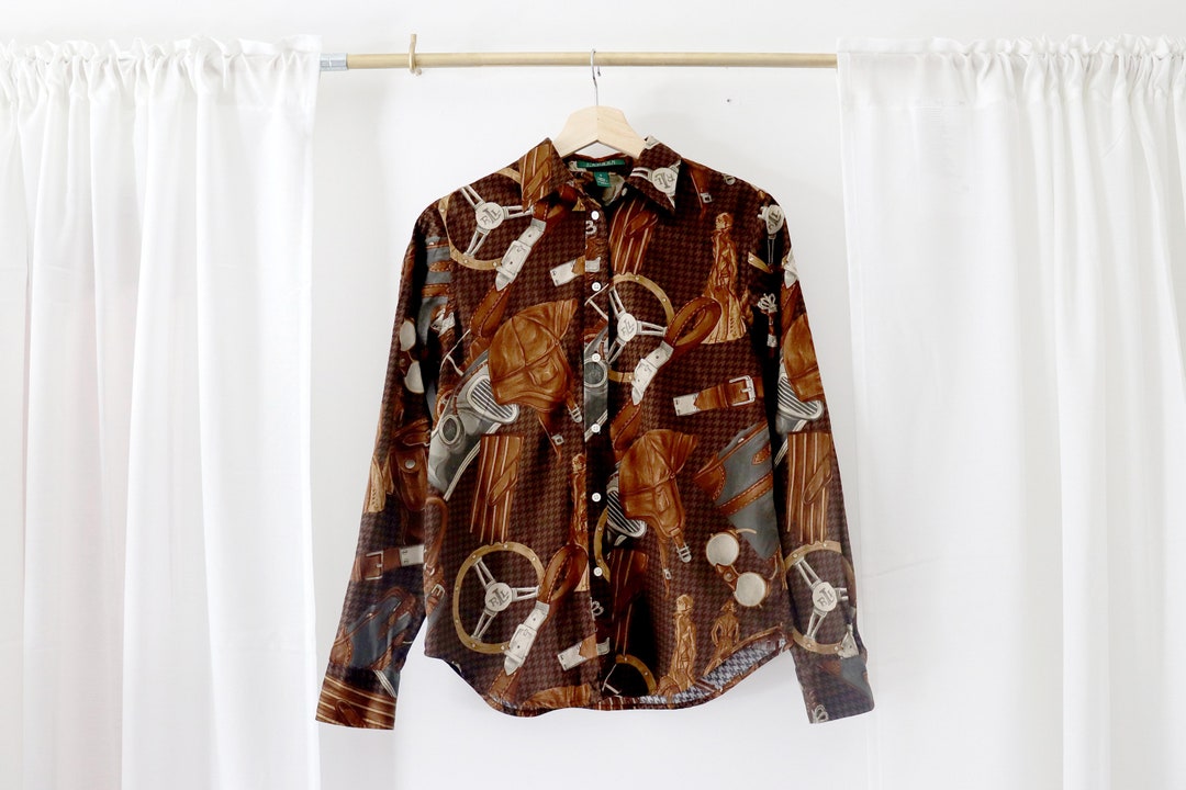 Vintage Adventurecore Lauren by Ralph Lauren Button up Shirt EUC - Etsy