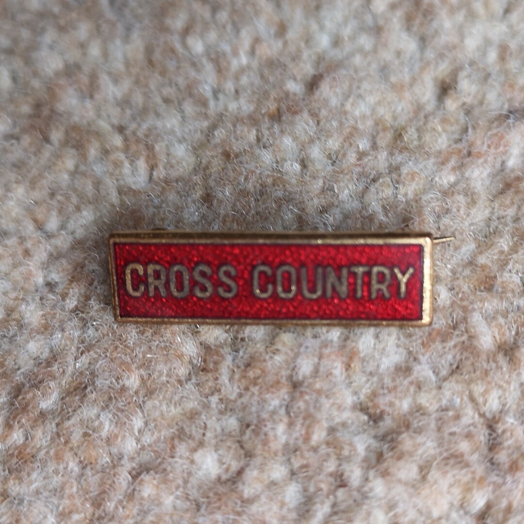 Cross Country Badge circa 1970s - Etsy