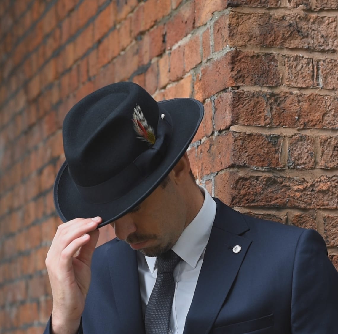 Mens 100% Wool Fedora Men's Medium Brim Felt Fedora Hat - Etsy