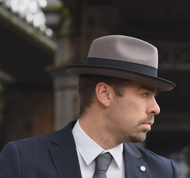 Mens 100% Wool Fedora Men's Medium Brim Felt Fedora Hat - Etsy