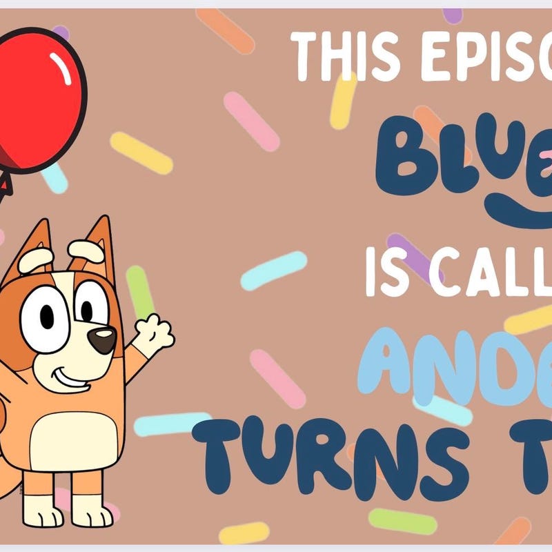 Bluey Birthday 2year Old - Etsy