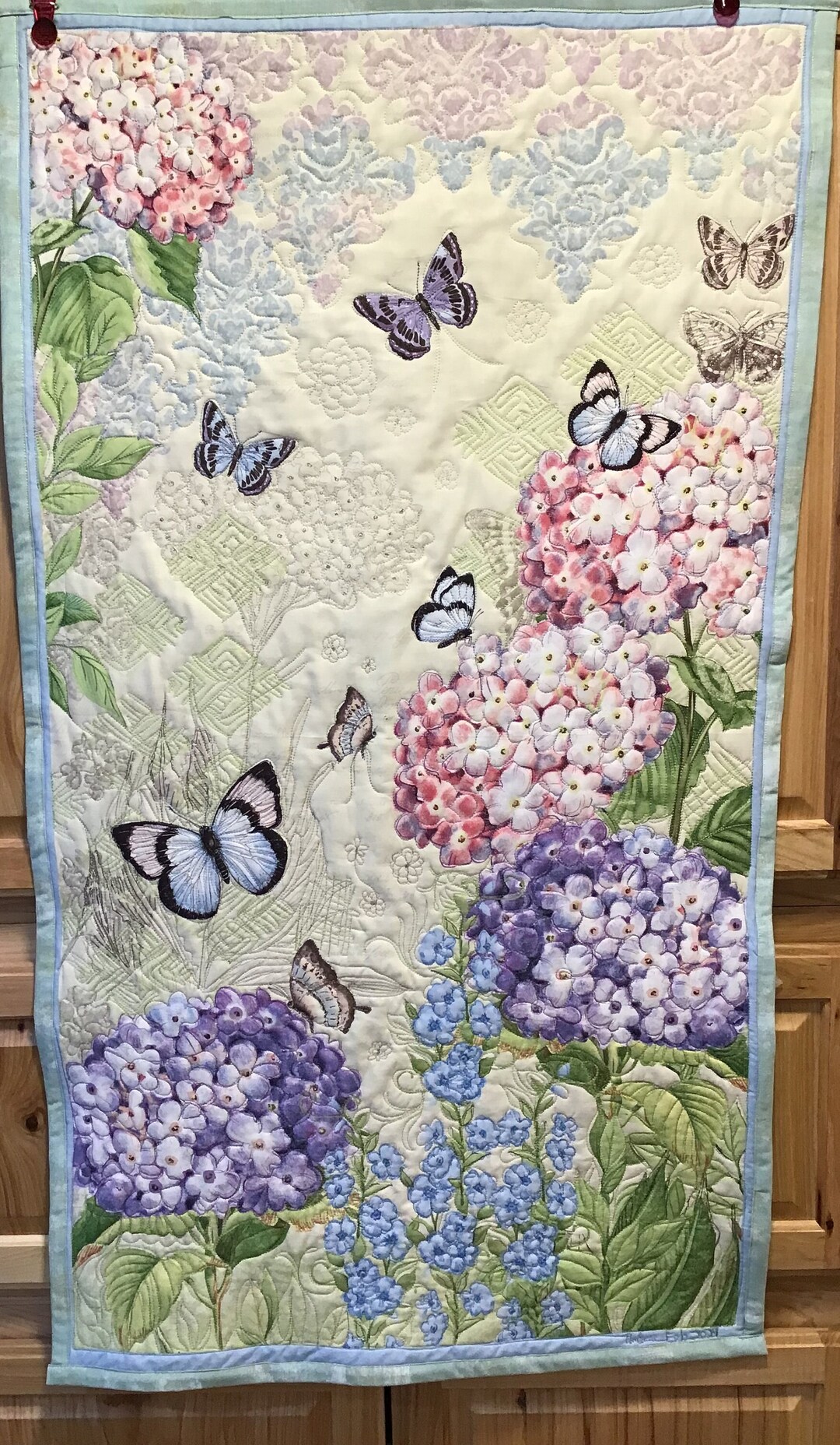 Quilted Panel Butterflies and Flowers - Etsy