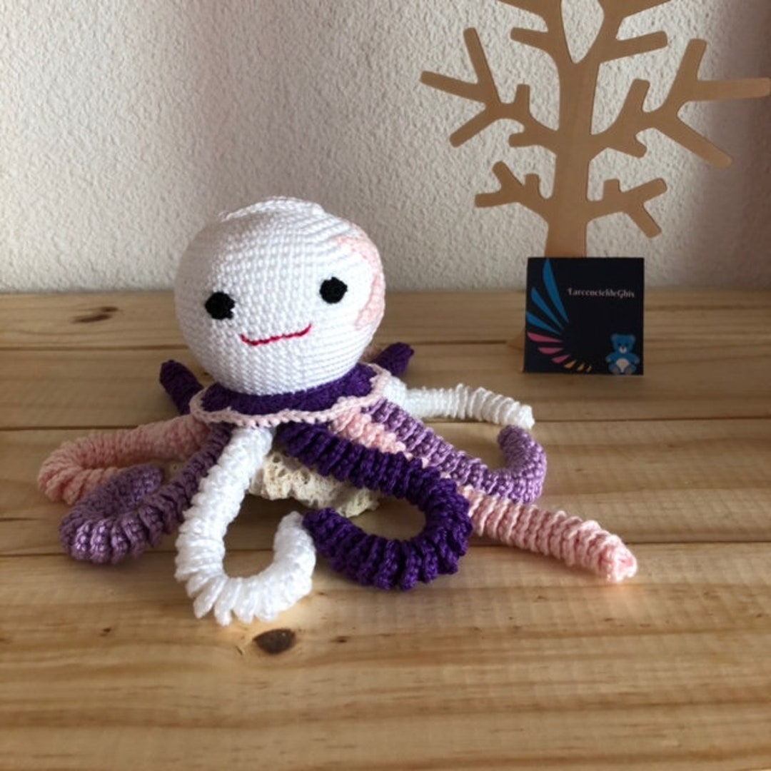Octopus Comforter From Birth Baby Octopus Plush Crochet Toy - Etsy