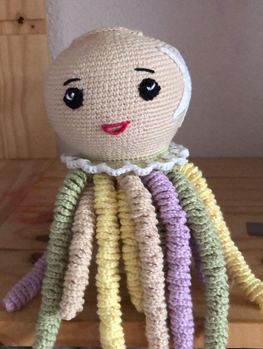 Crochet Comfort Baby Octopus Dora, Personalized Amigurumi Plush Toy ...