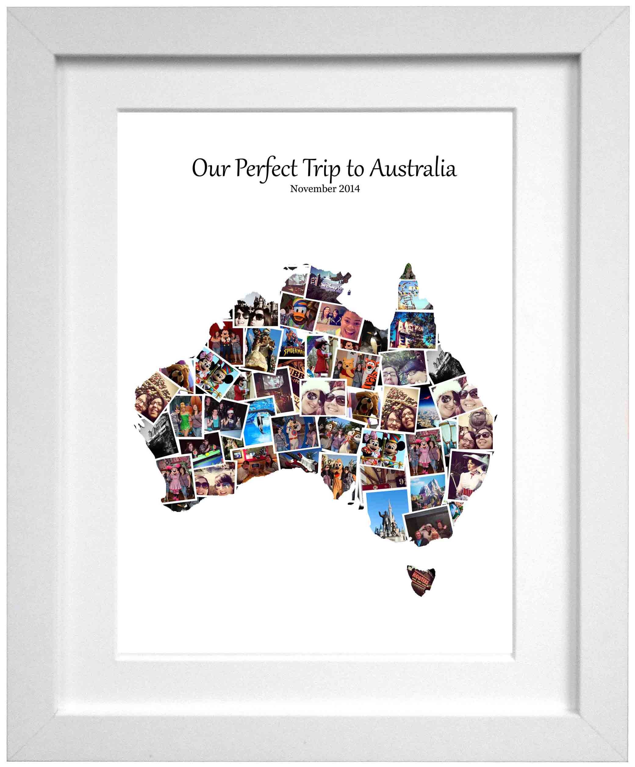 Zielcollage/Reisecollage/Flitterwochen Fotos/Hochzeit/Familienurlaub ...