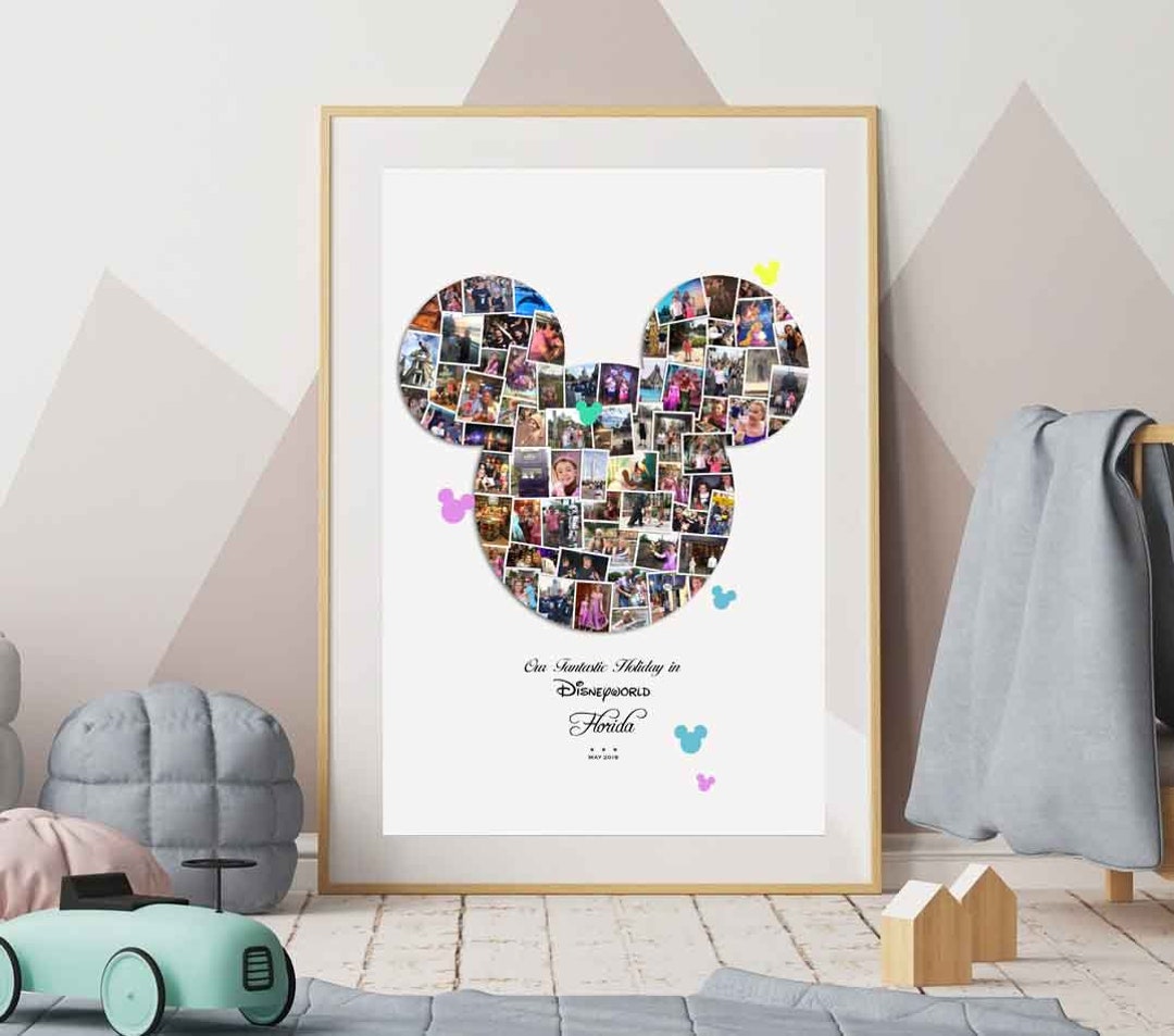 Personalised Photo Collage Magical Mickey Mouse Picture Treasured ...