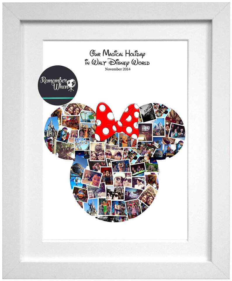 Enchanted Minnie Mouse Mickey Castle Photo Collage My First - Etsy UK