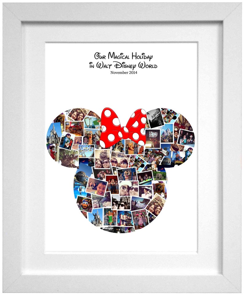 Enchanted Minnie Mouse Mickey Castle Photo Collage My First - Etsy UK