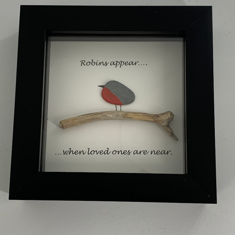 Robin Pebble Art - Etsy UK