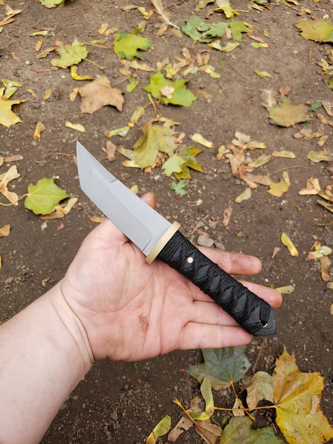 Handmade Full Tang EDC Tanto in CPM3V With Wrapped Handle 8 to 10 Week ...