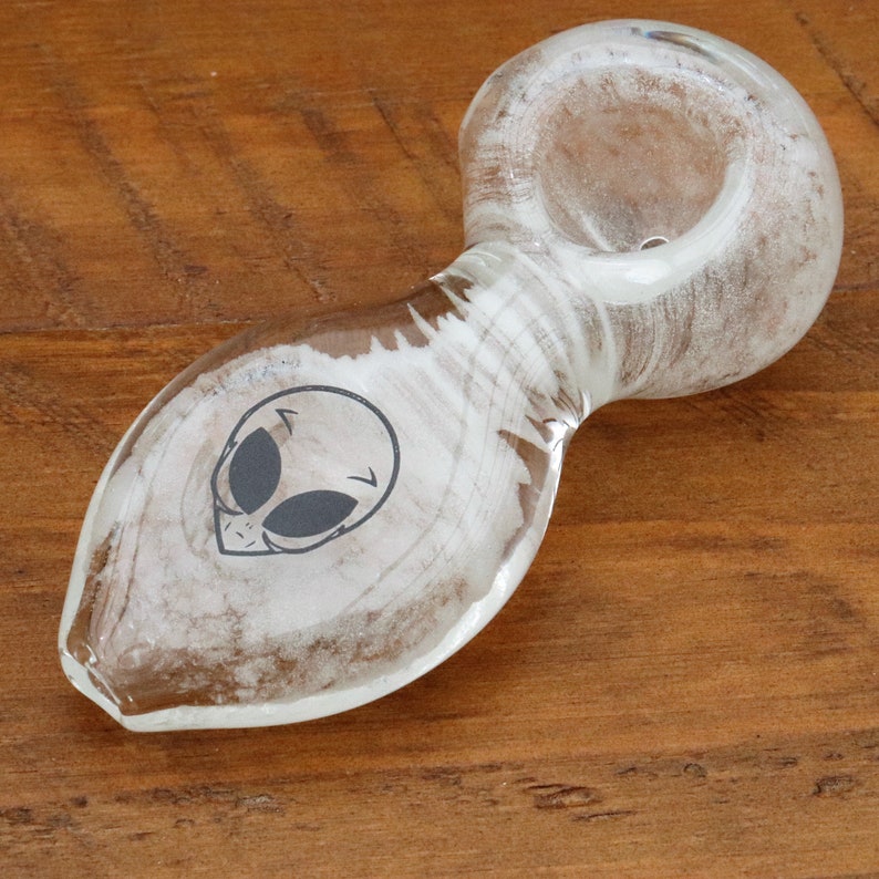 The Chubby Alien Flat Stem Pipe Alien Head Pipe Glow in the - Etsy Ireland