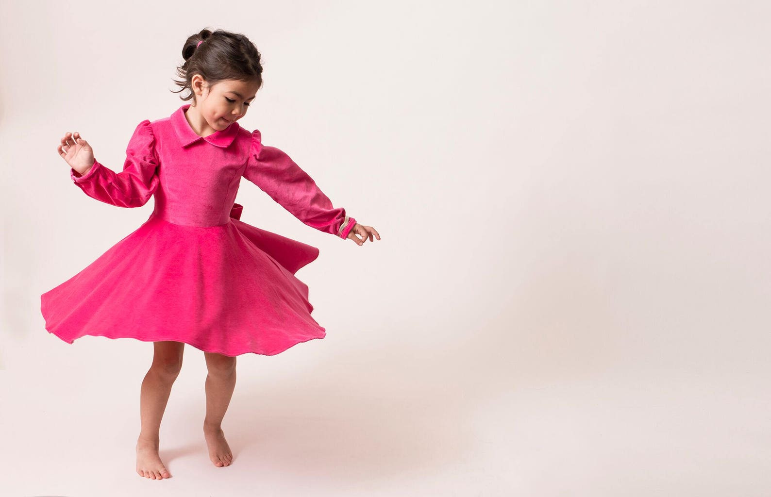 Vintage Inspired Girl Dress Pink Velvet Dress, Royal Gatherings - Etsy