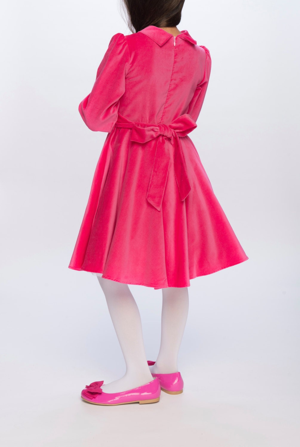 Vintage Inspired Girl Dress Pink Velvet Dress, Royal Gatherings - Etsy