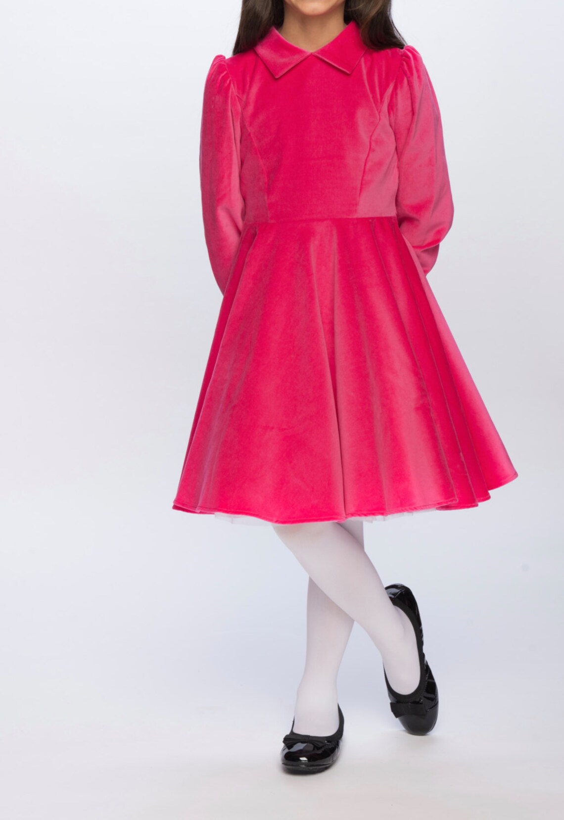 Vintage Inspired Girl Dress Pink Velvet Dress, Royal Gatherings - Etsy