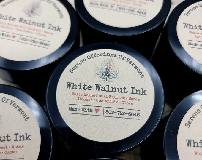Handmade White Walnut Calligraphy and Drawing Ink - Etsy