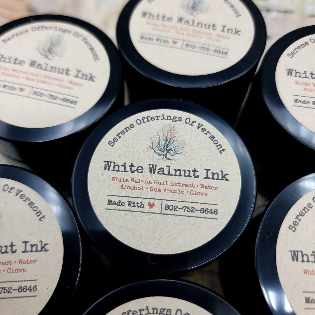 Handmade White Walnut Calligraphy and Drawing Ink - Etsy