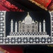 Taj Mahal Evening Clutch: Black Velvet Embroidered Indian Handbag - Etsy