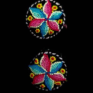 Embroidered Buttons, Handcrafted Buttons,buttons With Embroidery ...