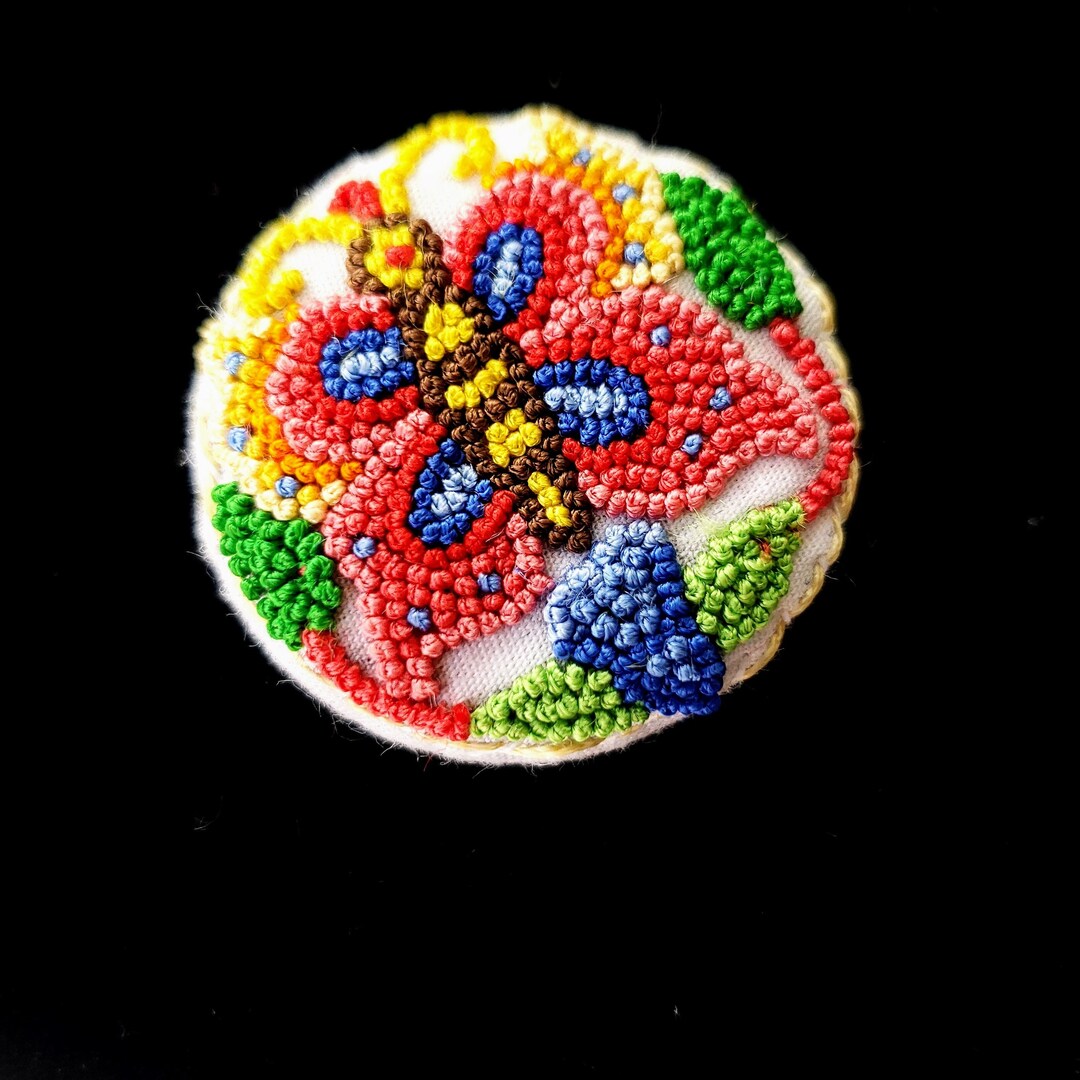 Hand Embroidered Butterfly Buttons, Handcrafted French Knot Buttons ...