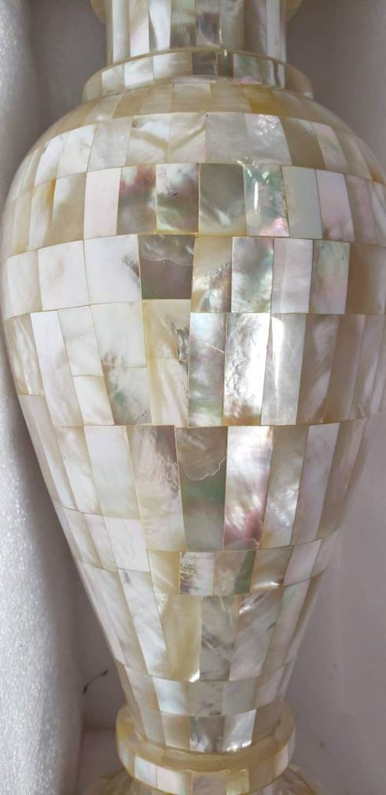 Handcrafted Mother of Pearl Vase Shell Vase Shell Home - Etsy