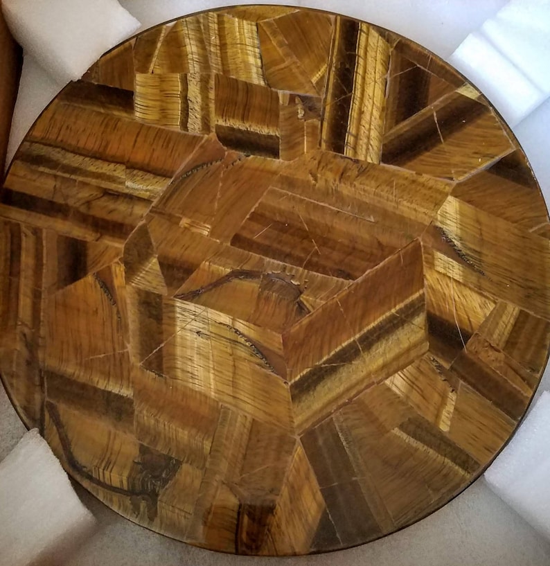 Tiger Eye Table Top Tiger Eye Home Decor Tiger Eye Custom - Etsy