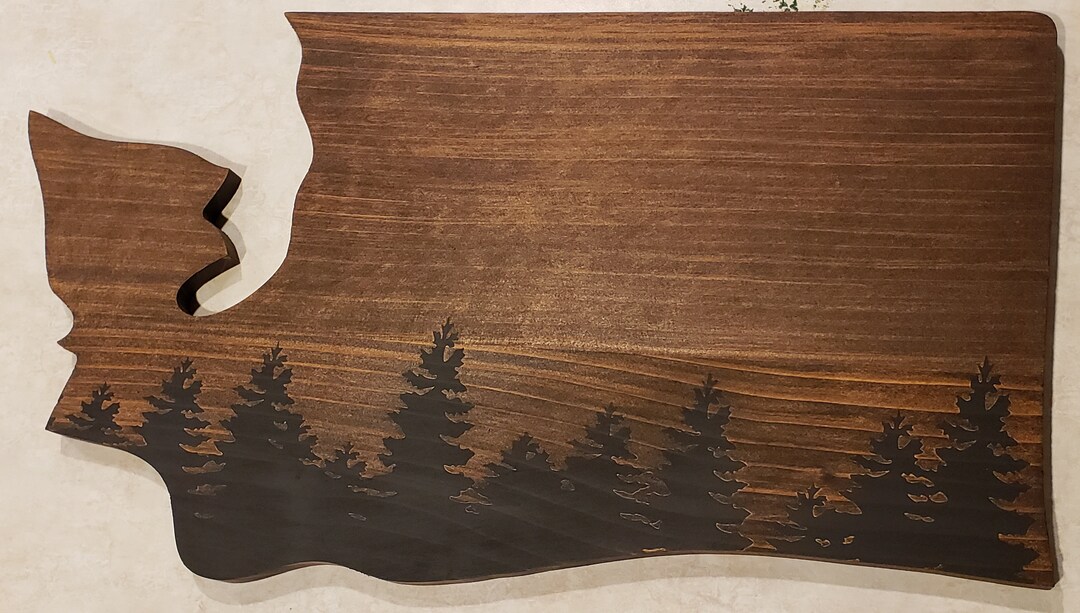Washington State Shaped Sign - Etsy