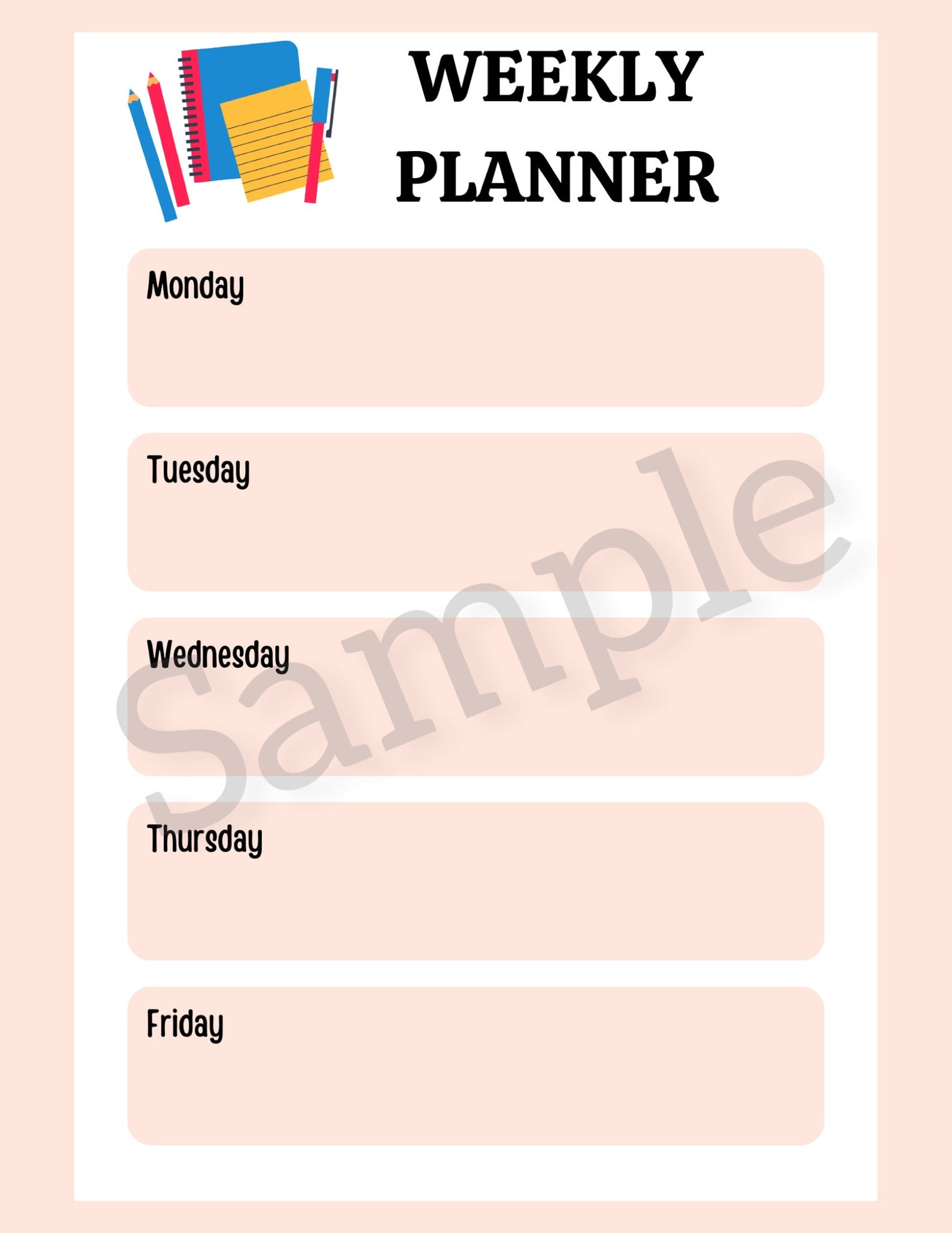 Printable Teacher Planner Bundle| 7 Page Teaching Planner| Daily and ...