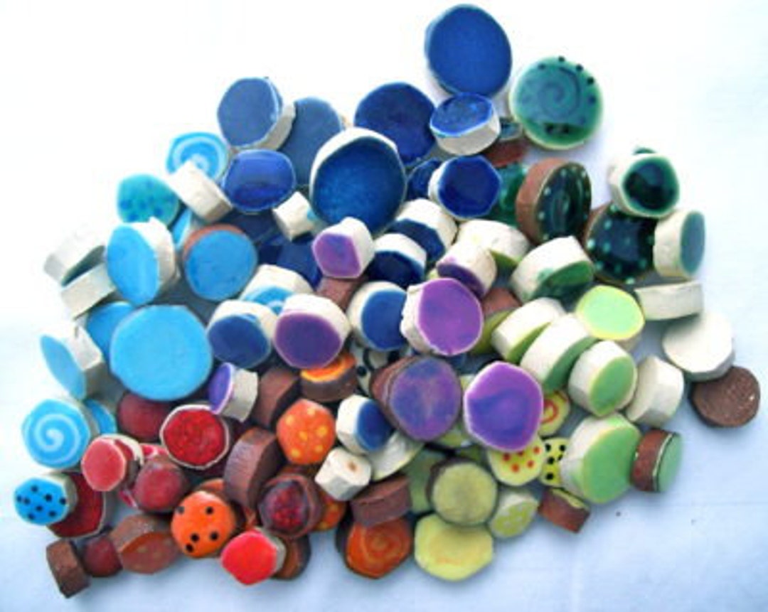 Rainbow Mosaic Tile Pack 4” - Etsy
