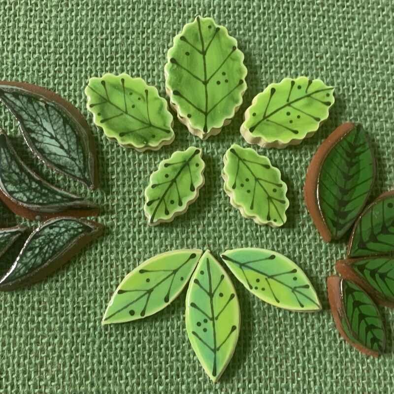 Leaf Tiles - Etsy