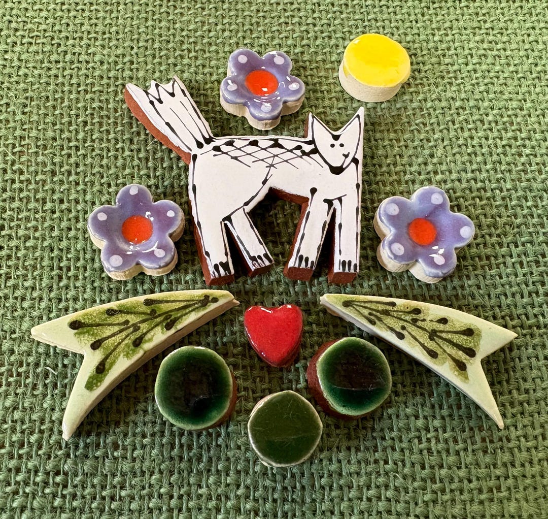 Desert Creature Series- Lone Coyote Ceramic Tile for Mosaic 3” - Etsy