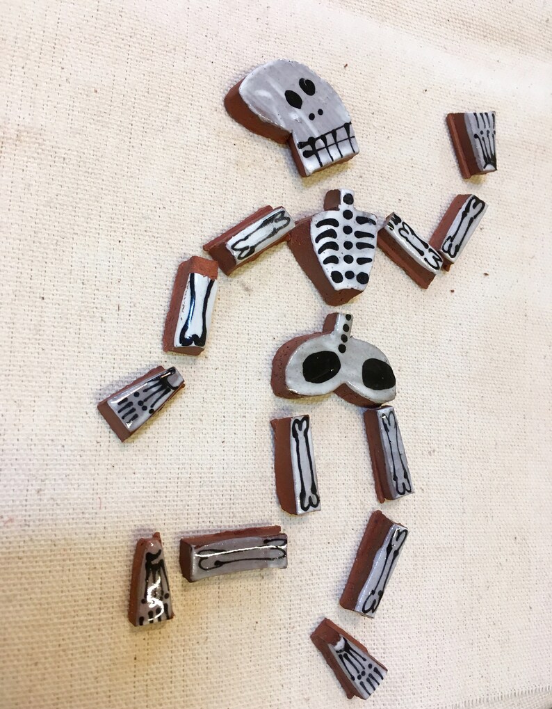 Bag of Bones Handmade Ceramic Mosaic Tile Grab Bag - Etsy