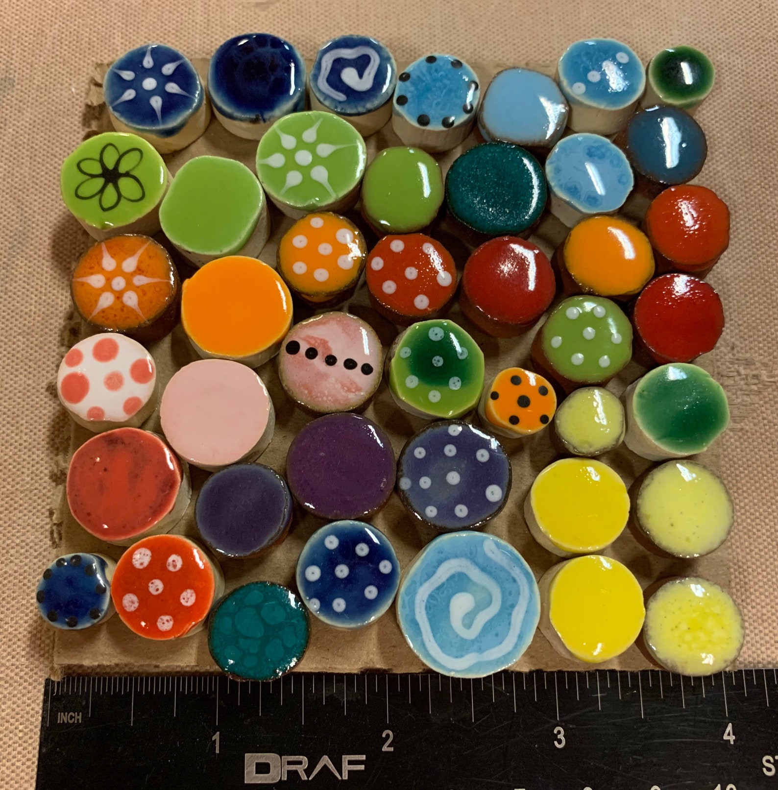 Rainbow Mosaic Tile Pack 4 | Etsy