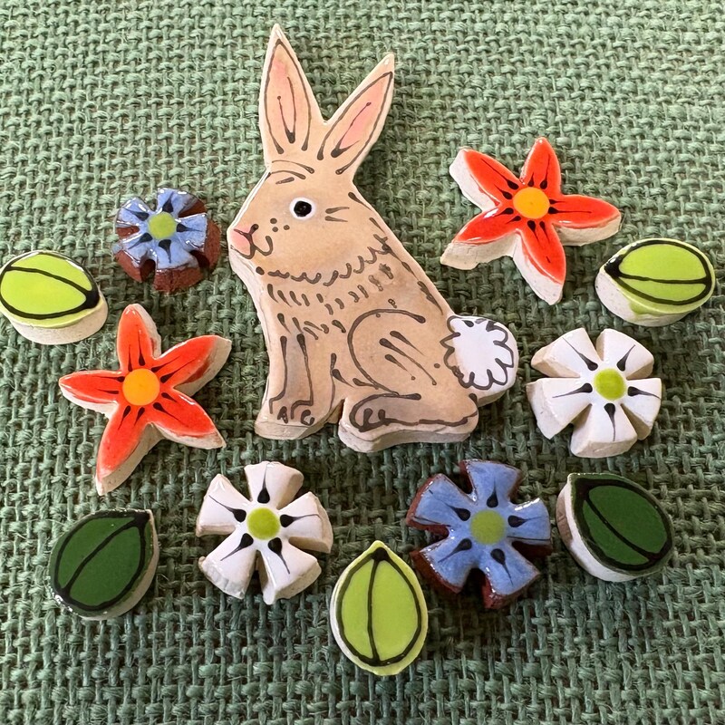 Rabbit Mosaic - Etsy
