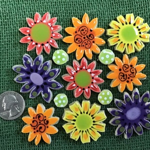 Green Handmade Ceramic Mosaic Tile Variety Pack 4 - Etsy