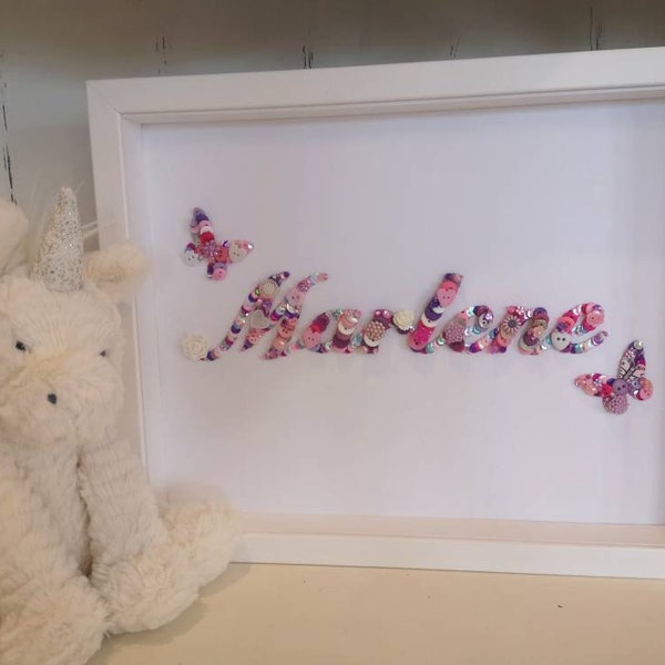 Framed Button Art - Etsy