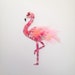 Flamingo Art Button Art Picture Home Decor Nursery Decor - Etsy