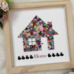 Home Button Art, Unique Home Decor, Personalised Gifts, Bespoke Wall ...