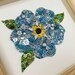 Forget-me-not Button Art Picture Personalised Gifts Home - Etsy