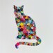 Cat Button Art Picture Unique Wall Art Home Decor Cat Lover - Etsy