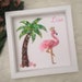 Flamingo Art Button Art Picture Home Decor Nursery Decor - Etsy